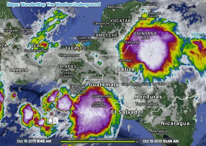 (Mapa) (Fotos) Continúa tiempo atemporalado en Guatemala, se reportan ...